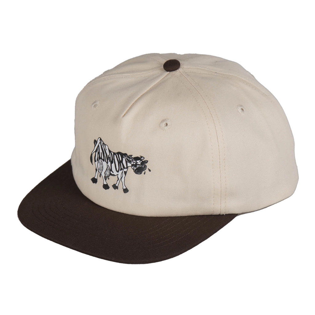Crying Cow 5 Panel Cap in Off White / Chocolate by PassPort | Bored of ...