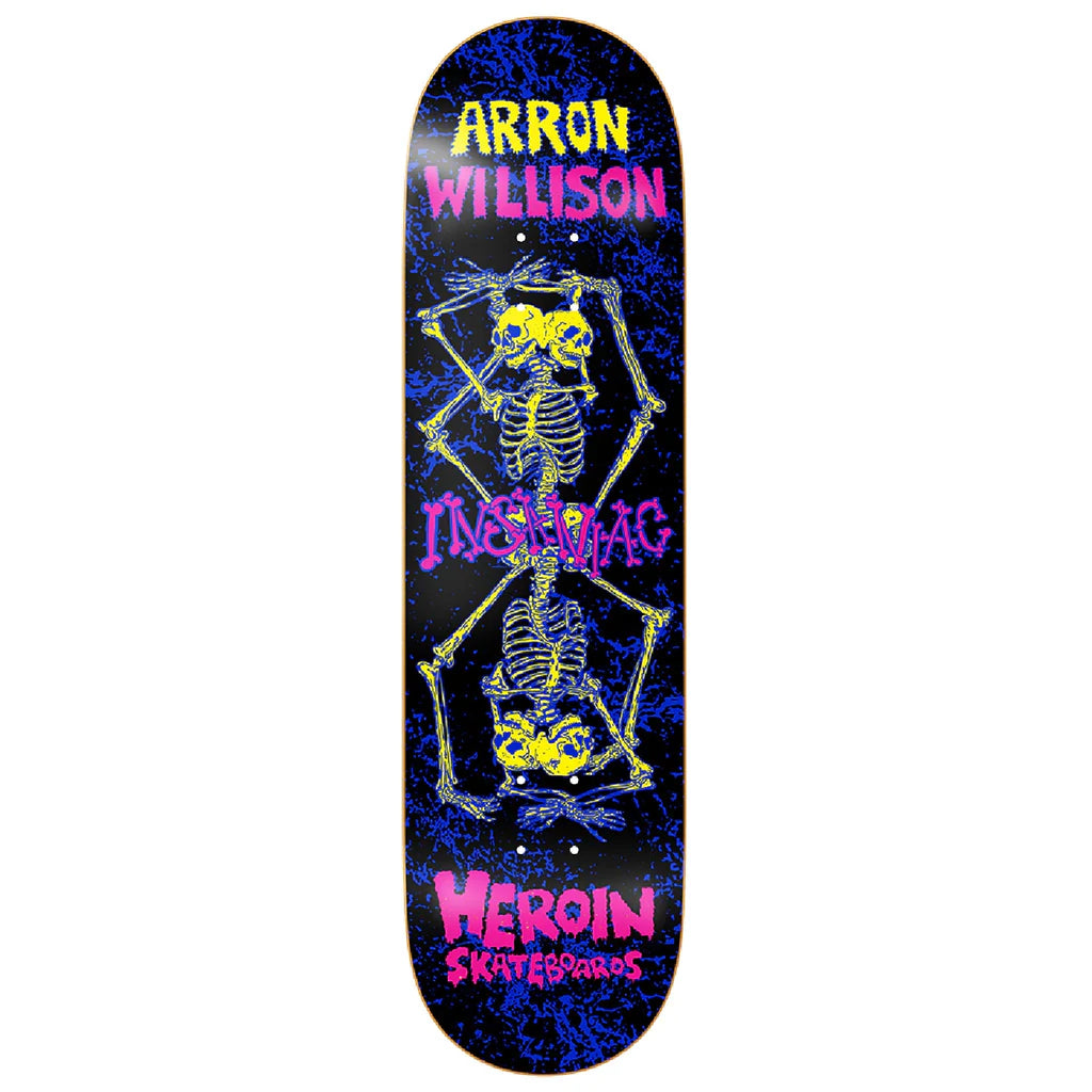 Aaron Wilson Knock Off Skateboard deck 8.5" by Heroin Skateboards | Bored of Southsea