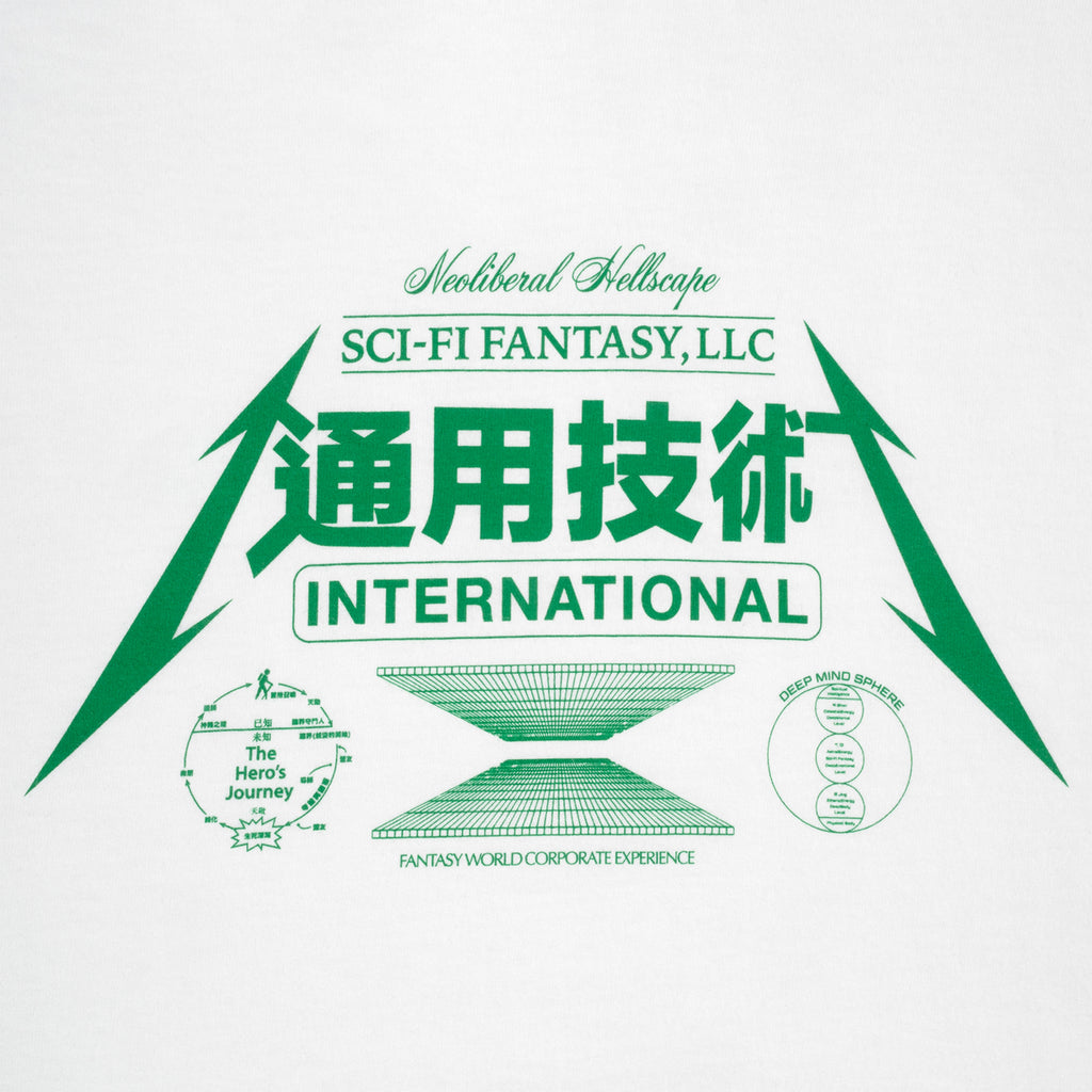 Neoliberal T Shirt in White by Sci-Fi Fantasy | Bored of Southsea