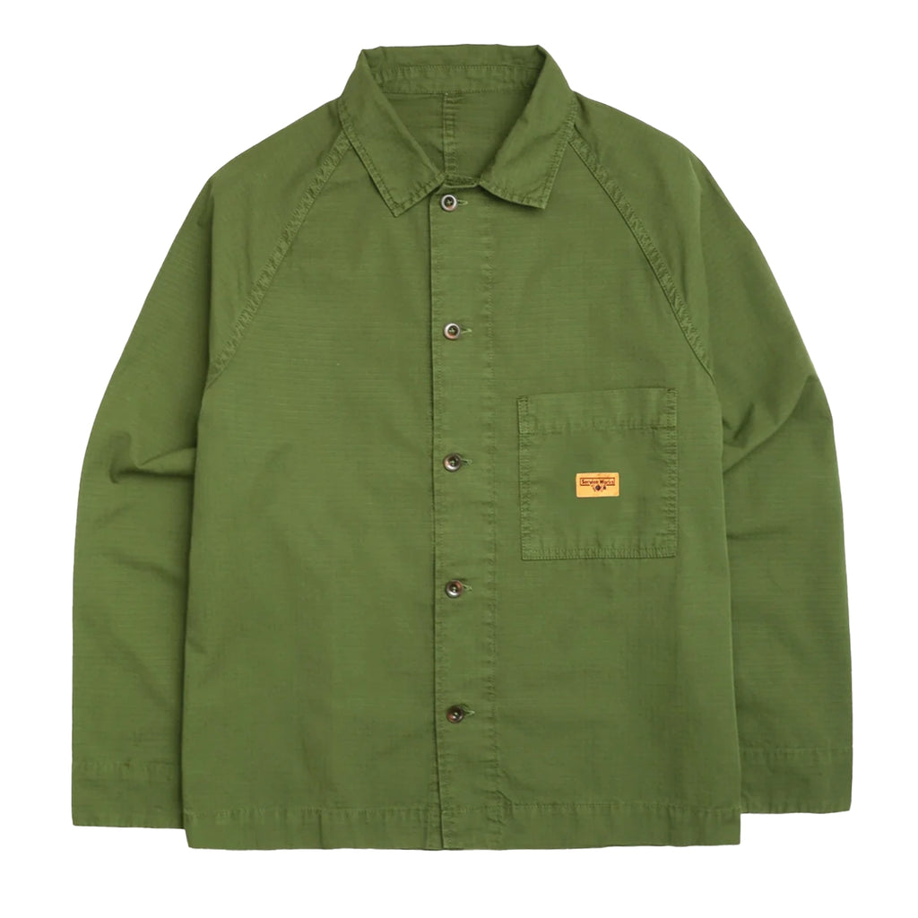 Ripstop Front Of House Jacket in Pesto by Service Works | Bored of Southsea