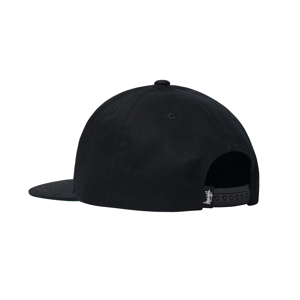 No 4 Point Crown Cap in Black by Stussy | Bored of Southsea