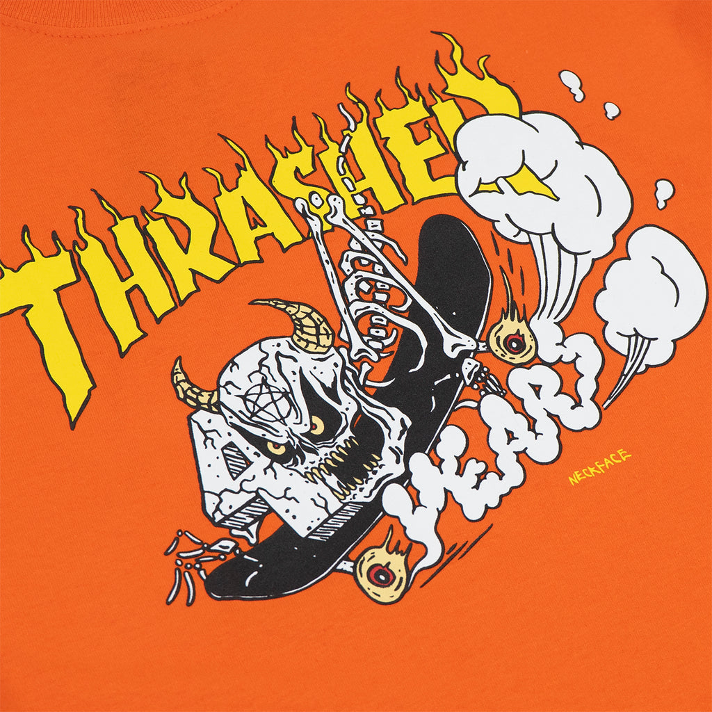 40 Years of Neckface T Shirt in Orange by Thrasher Magazine | Bored of ...