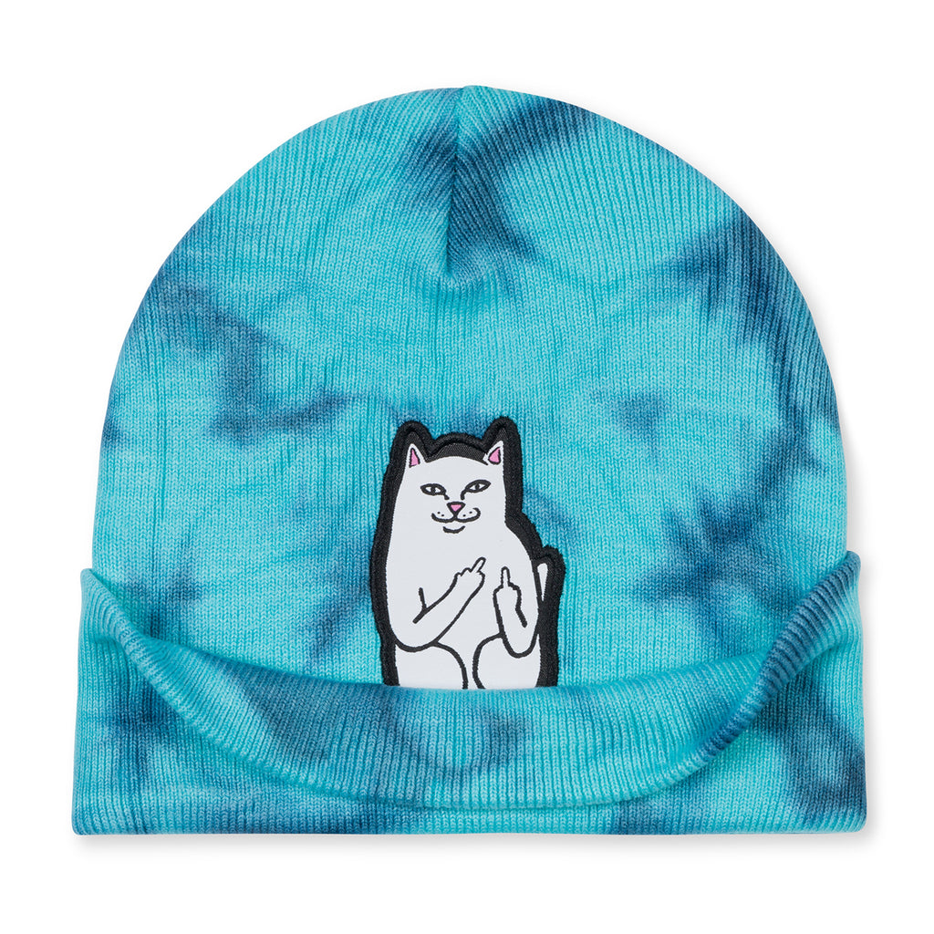Lord Nermal Beanie in Navy / Aqua Lightening Wash by RIPNDIP | Bored of ...
