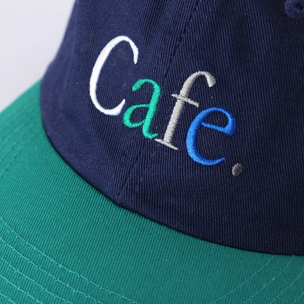 JLH Embroidered 6 Panel Cap in Navy / Green by Skateboard Cafe | Bored ...