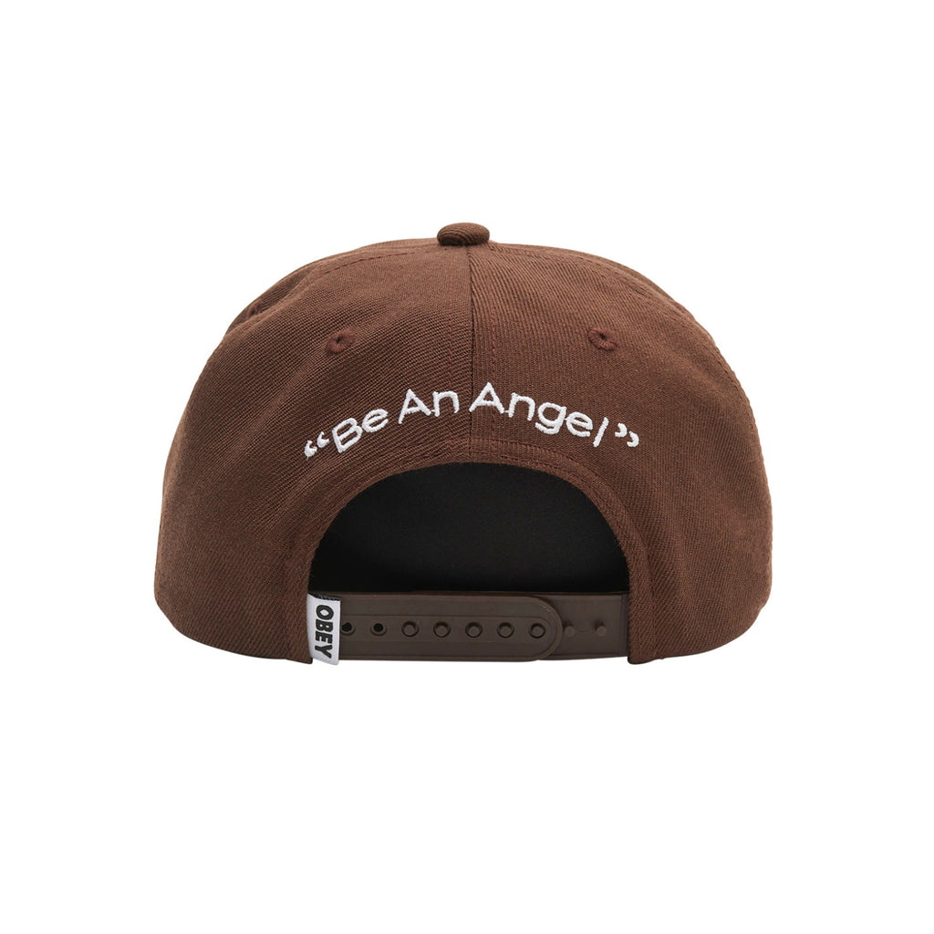 Angel 6 Panel Snapback Cap in Sepia by Obey Clothing | Bored of Southsea