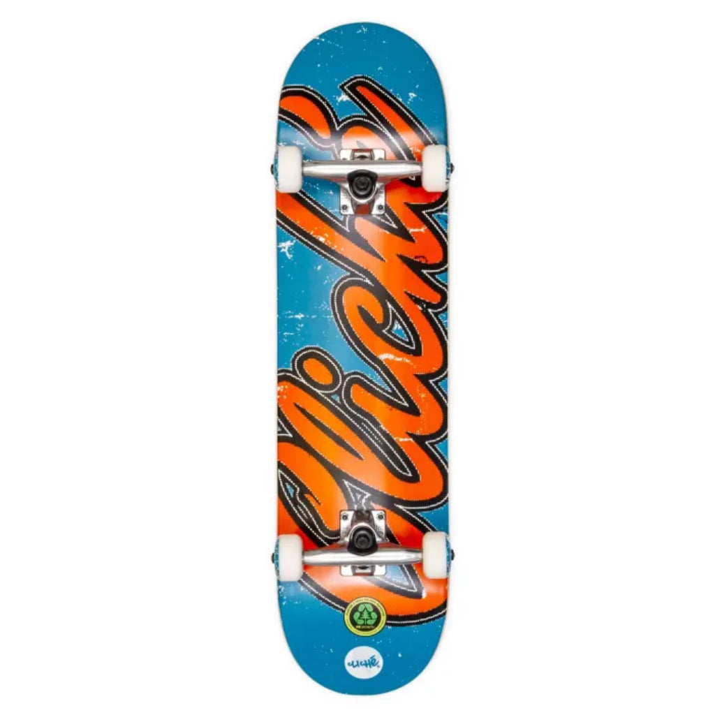 Old Logo Blue / Orange Complete Skateboard in 8" by Cliche Skateboards ...