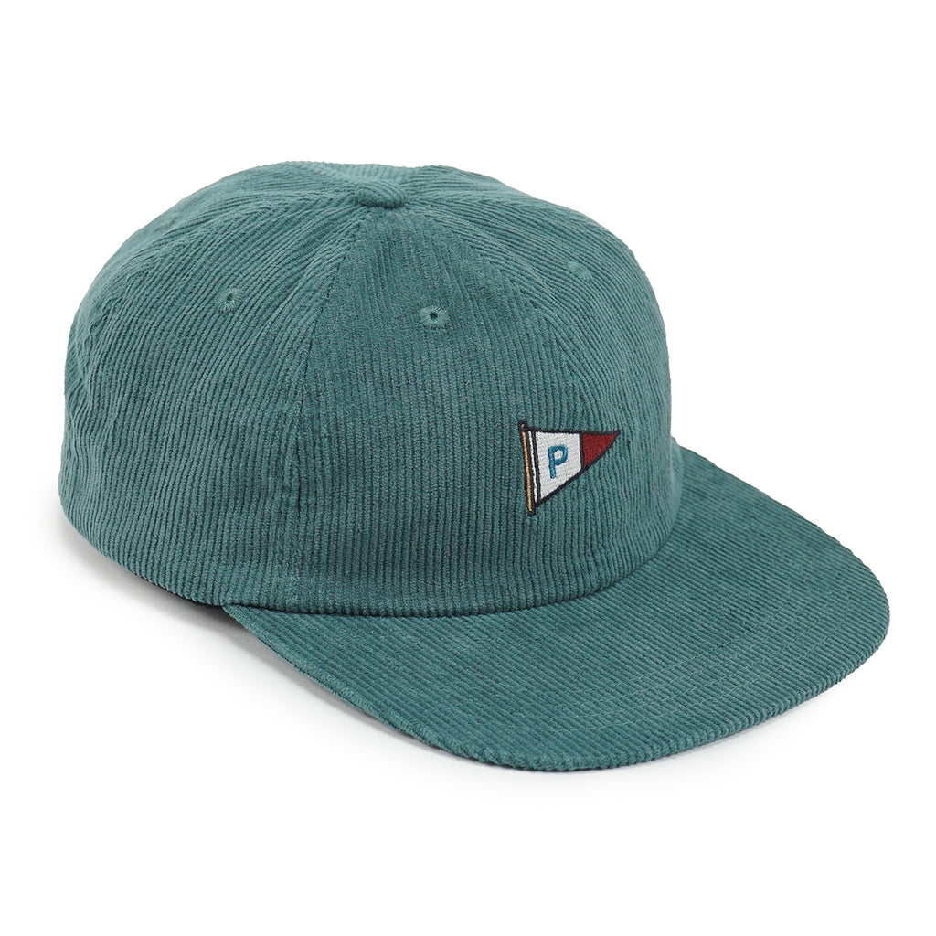 Flag Cord 6 Panel Hat in Deep Teal by Parlez | Bored of Southsea