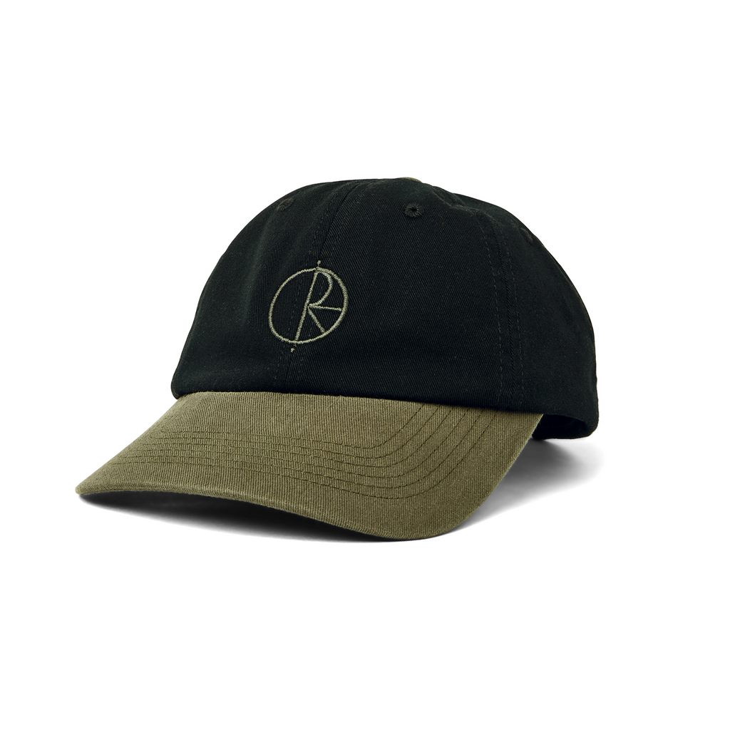 Duo Stroke Logo Cap in Black / Army Green by Polar Skate Co | Bored of ...