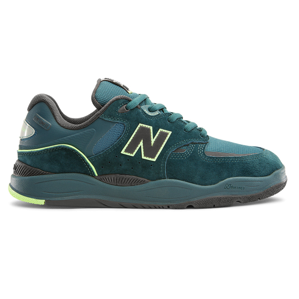 1010 Tiago x Primitive Shoes in Deep Teal / Lime Green by New Balance Numeric | Bored of Southsea