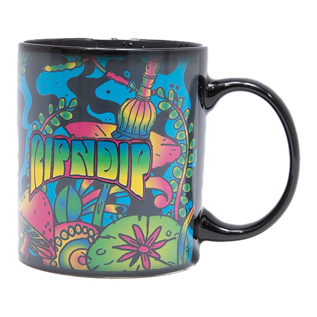 Psychedelic Heat Changing Mug in Black by RIPNDIP | Bored of Southsea